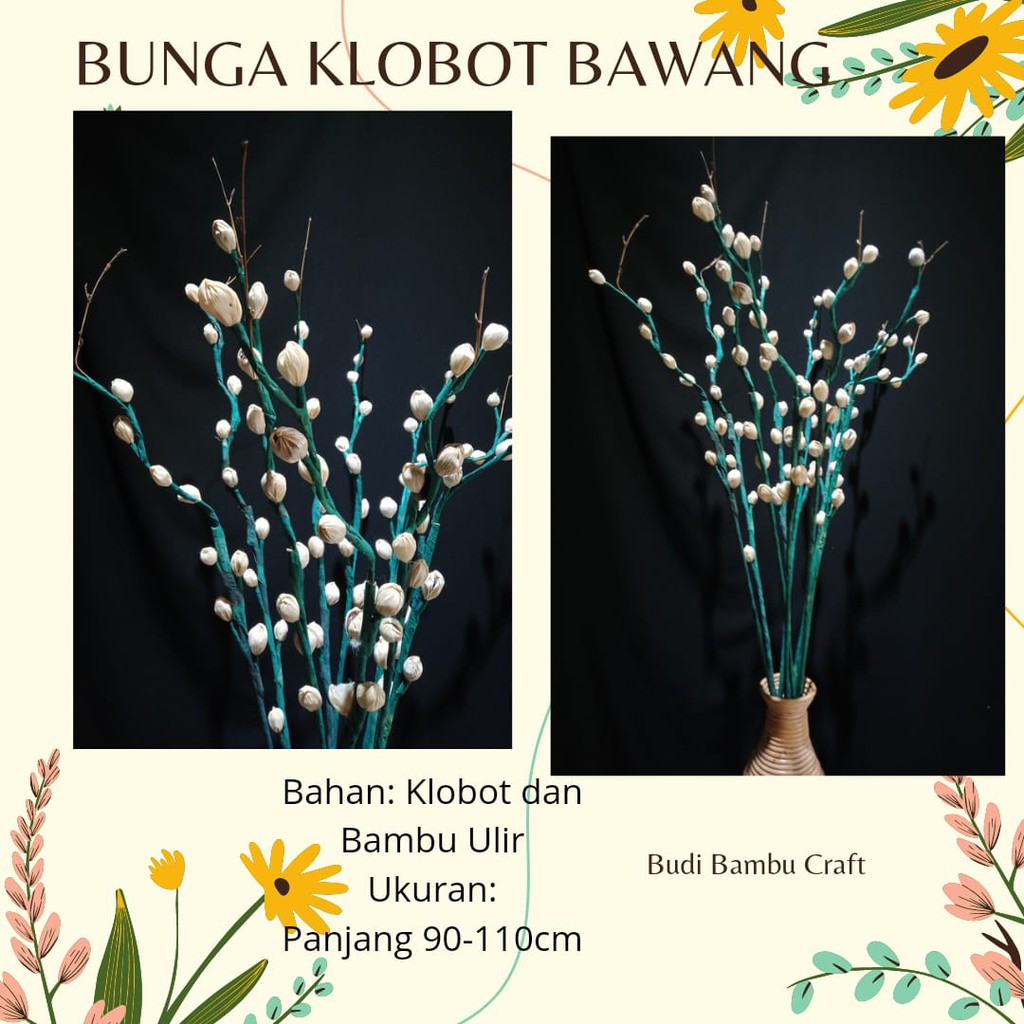 Jual Dekorasi Stik Bunga Klobot Bawang | Shopee Indonesia