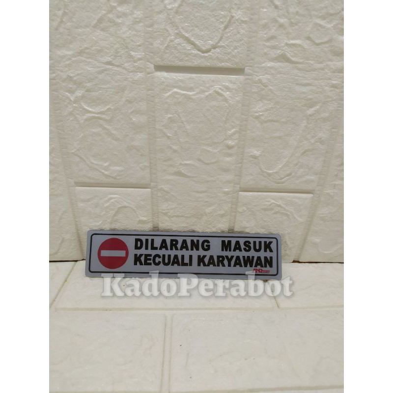 Jual stiker dilarang masuk - label di larang masuk - label tempel pintu ...