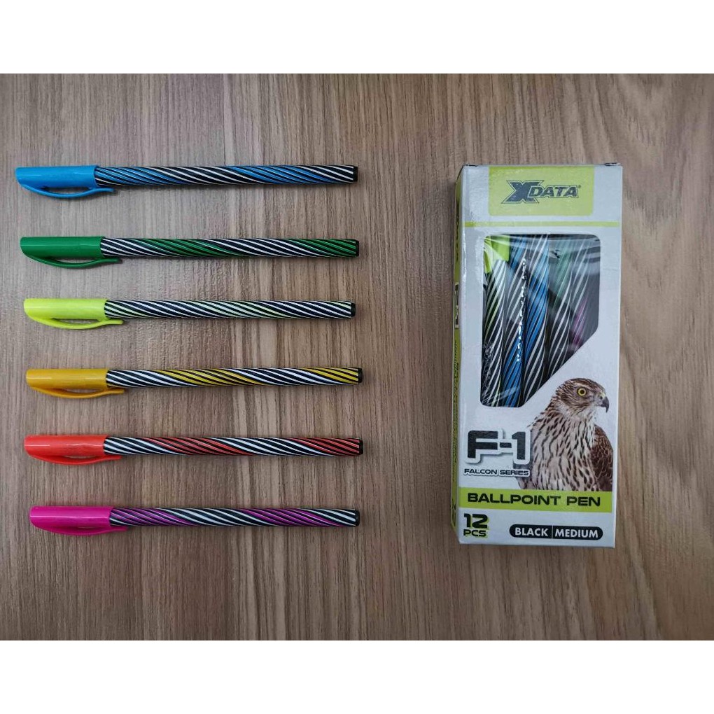 Jual Pen / Pulpen / Bolpoin Lilin / Ulir F1 FALCON / XDATA / Semi gel (PER LUSIN) | Shopee Indonesia