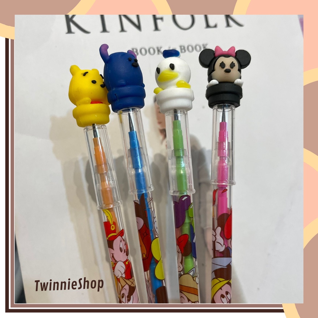 Jual Pensil Susun Disney Pensil tumpuk minnie mickey mouse donald duck ...
