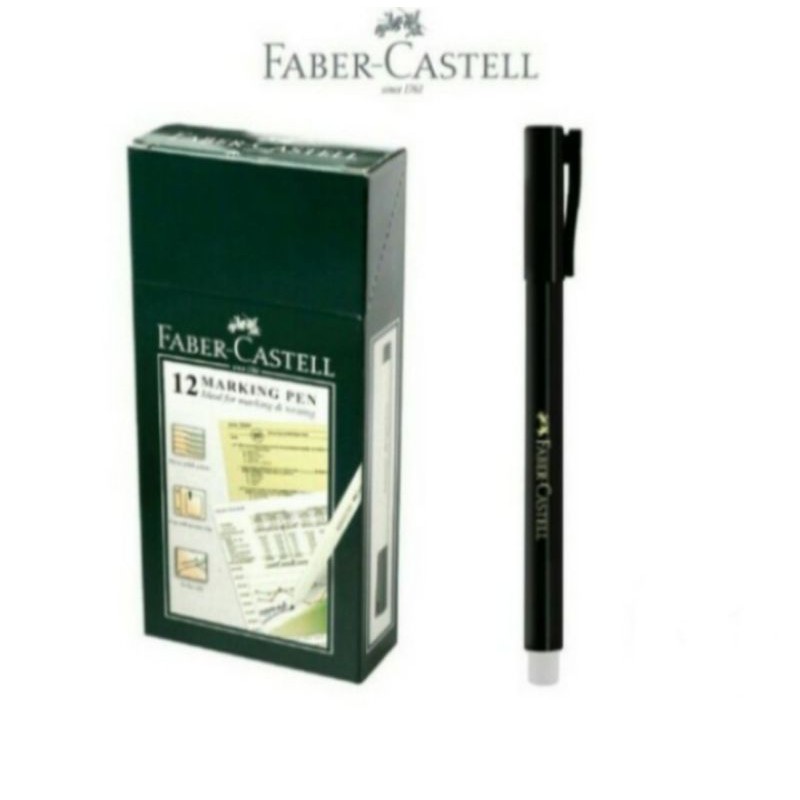 Jual Marking Pen Hitam Faber Castell / Faber Castell Marking Pen Hitam ...
