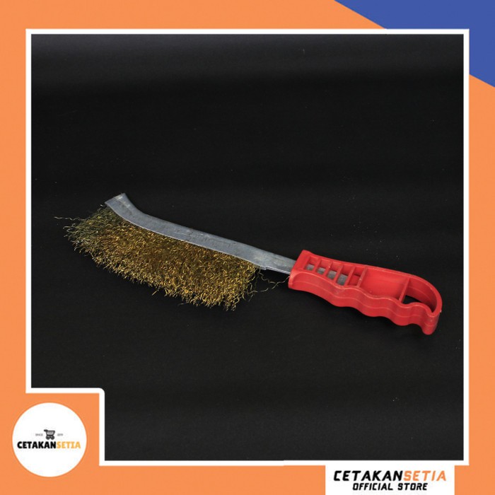 Jual Sikat Kawat Kuningan Gagang Fiber | Sikat Golok Kuningan | Gosokan ...