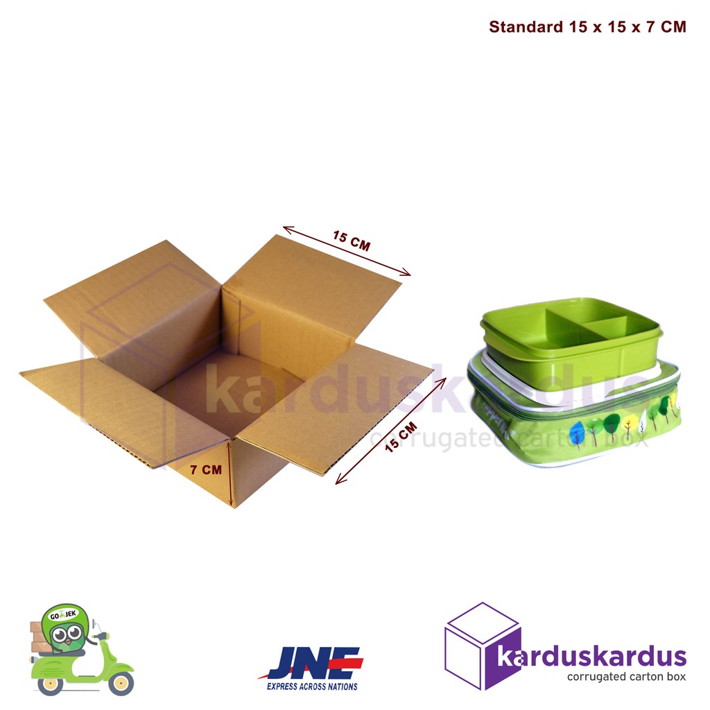 Jual KARDUS BOX KARTON PACKING ( 15 x 15 x 7 ) | Shopee Indonesia