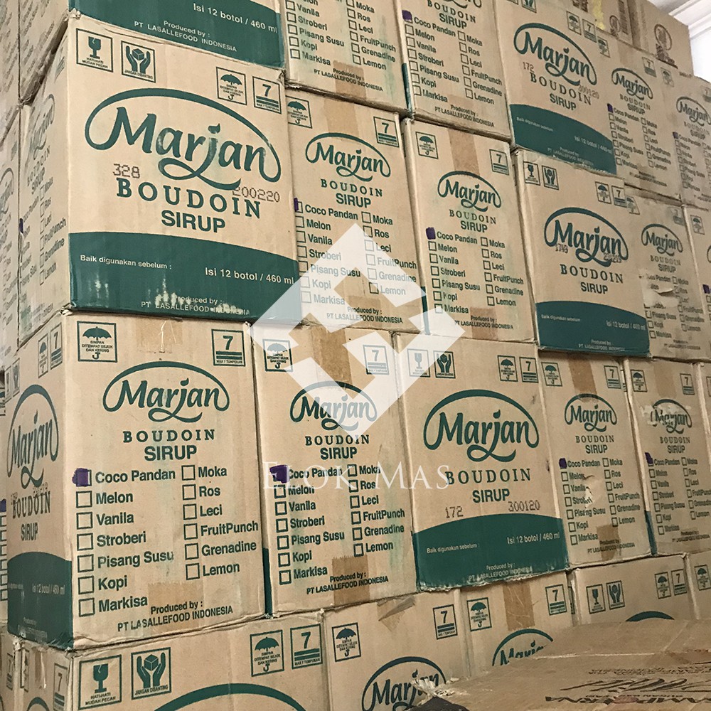 Jual Sirup Marjan Boudoin per DUS isi 12 botol x 460ml. COCOPANDAN ...