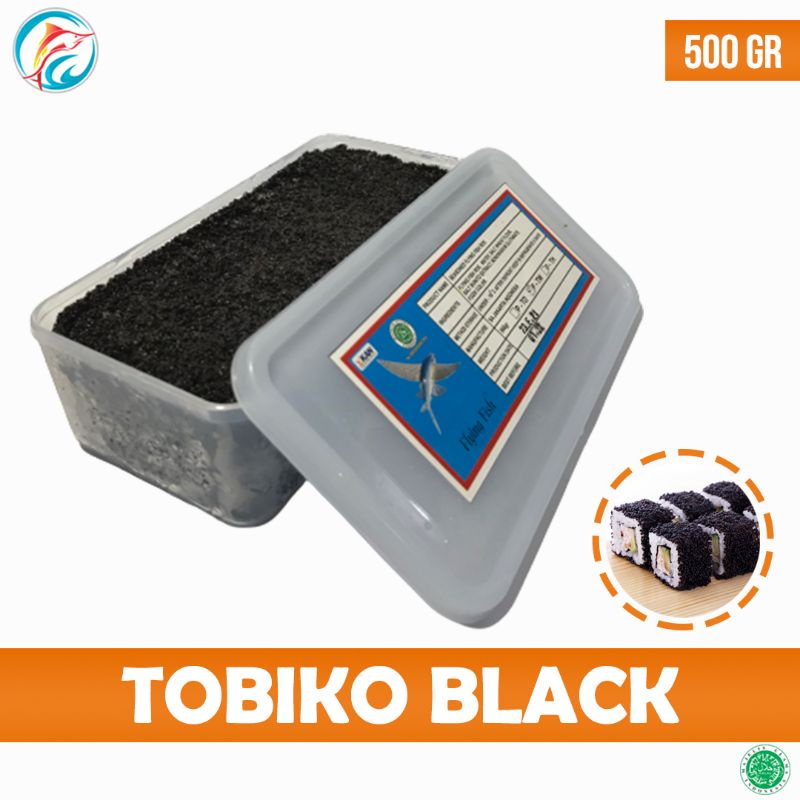 Jual TOBIKO BLACK 500GR TOBIKO HITAM AMAN HALAL FLYING FISH ROE ...