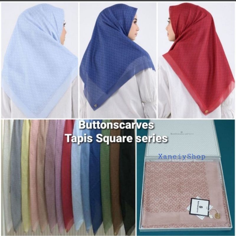 Jual NEW!! BUTTONSCARVES TAPIS SQUARE SERIES | Shopee Indonesia