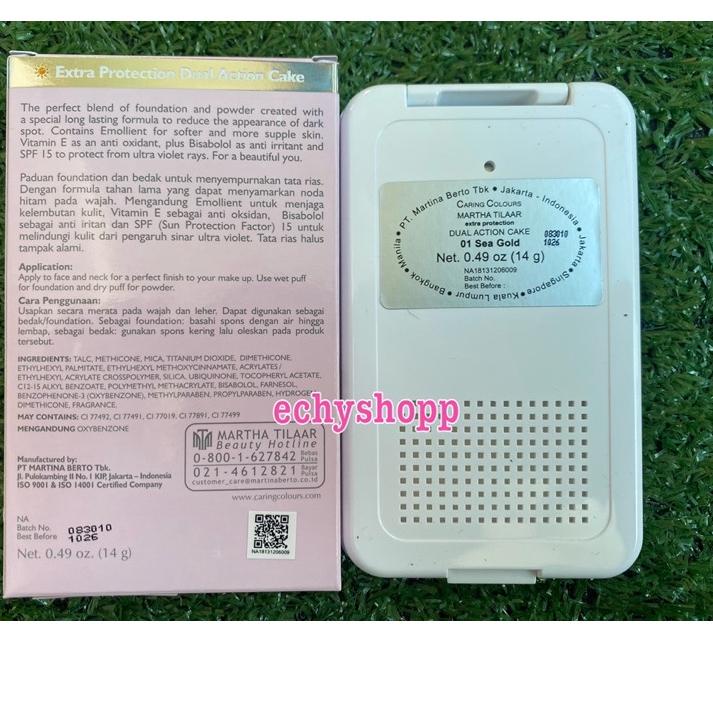 Jual CARING COLOURS REFILL DAC EXTRA PROTECTION WITH SPF 15 FREE SPONGE ...