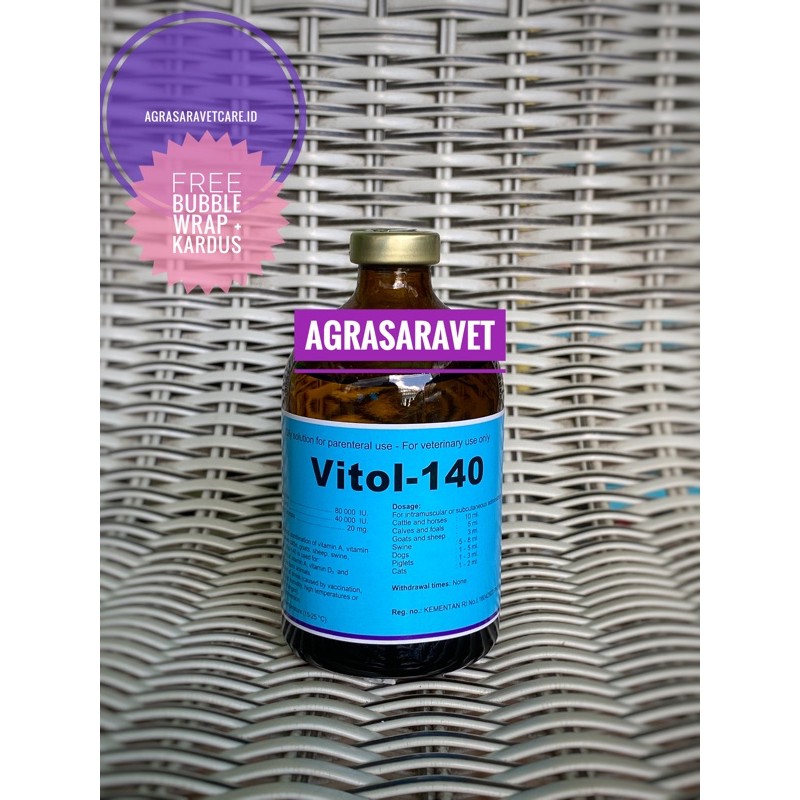Jual VITOL-140 (Vitamin ADE Perbaiki Kondisi dan Produktifitas Hewan) 100 ML | Shopee Indonesia