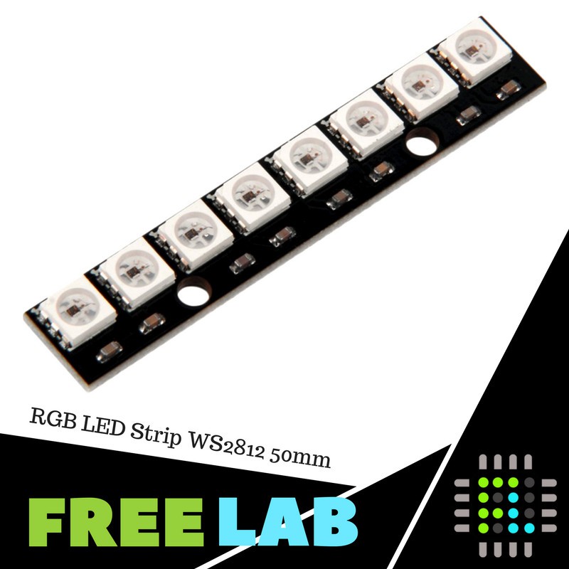 Jual RGB LED Strip Bar dengan Driver WS2812B Kompatibel Arduino ...
