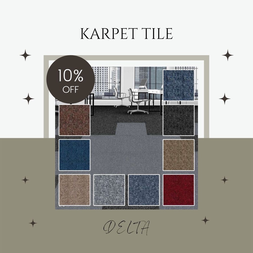 Jual Karpet Tile Kantor Delta Motif Tebal 5mm - Karpet Tile Murah ...