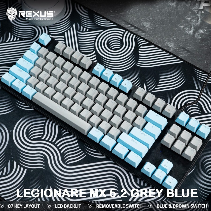 Jual Keyboard gaming rexus legionare mechanical wired usb rgb tkl 87 ...