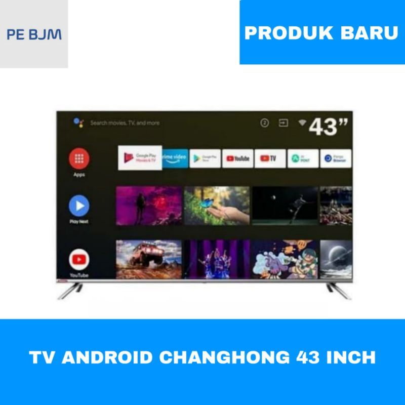 Jual TV ANDROID CHANGHONG 43 INCH - L43H7 - GARANSI RESMI | Shopee ...