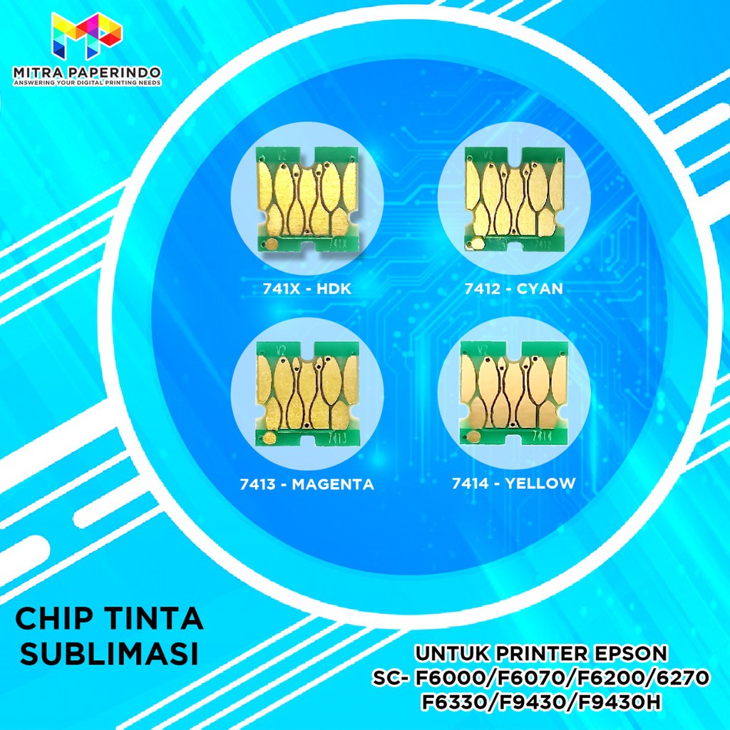Jual Chip printer Sublim Epson F6270 CMYK | Shopee Indonesia