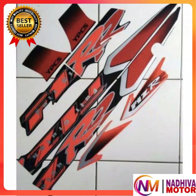 Jual sticker striping lis body yamaha f1zr fizr hitam oren 2001 2002 ...