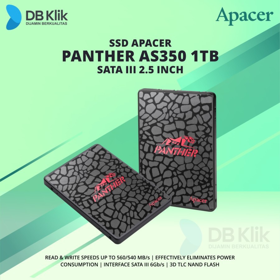 Jual SSD APACER PANTHER AS350 1TB SATA III 2.5 Inch | Apacer AS350 1TB ...