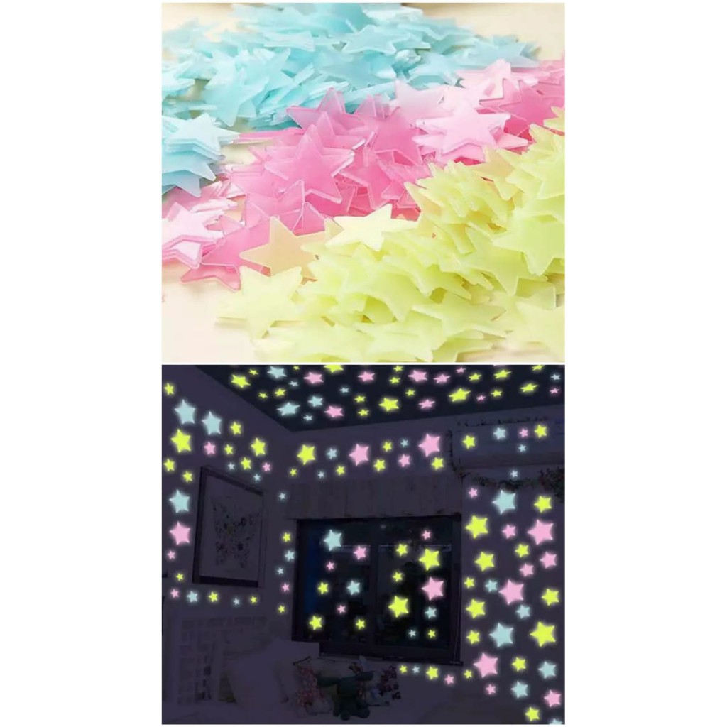 Jual Stiker Dinding Bintang Kamar tidur 100 Pcs untuk Dekorasi Kamar ...