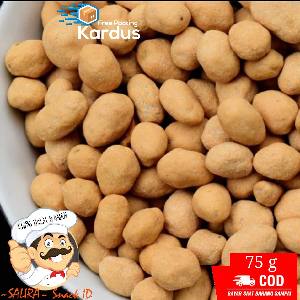 Jual KACANG ATOM PANGGANG 75g / KACANG TELUR OVEN - TEMAN NGEMIL RASA ...