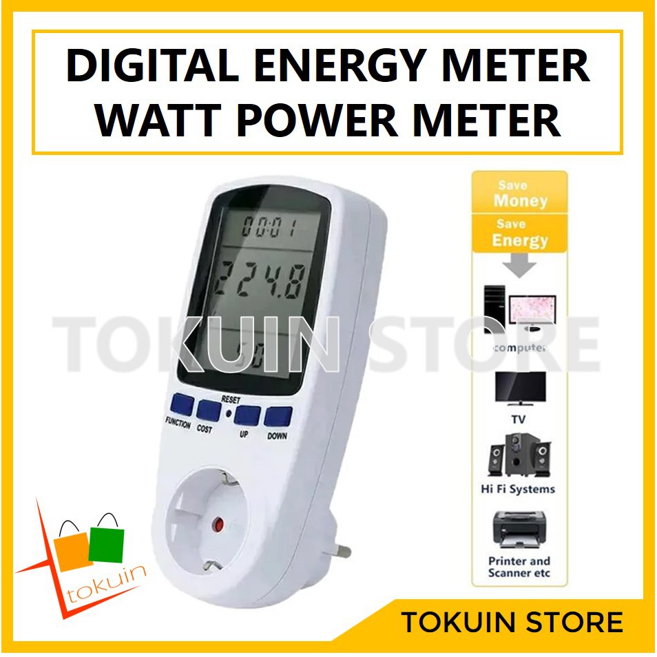 Jual Power KWH Meter Digital Voltmeter Wattmeter Ampere Energy Meter ...