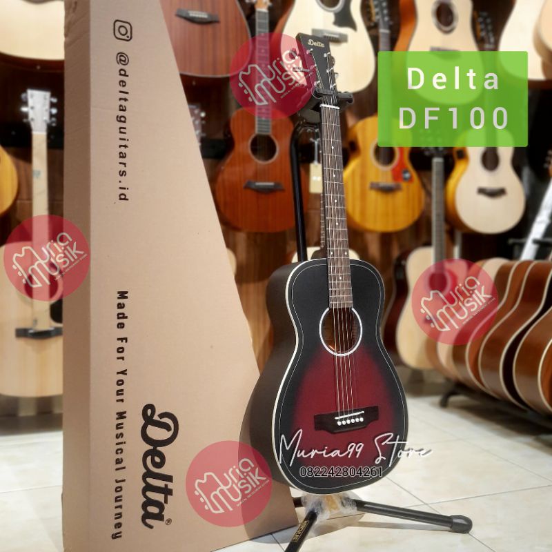 Jual Gitar Delta DF 100 Akustik size 3/4 Original | Shopee Indonesia