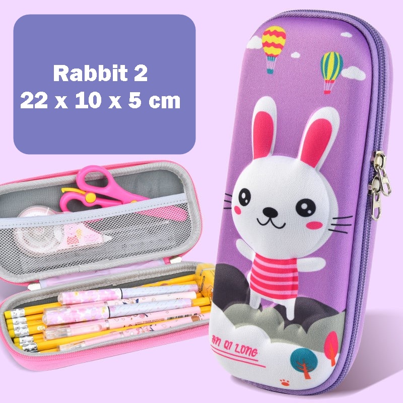 Jual Tempat Pensil Kotak pensil Anak Sekolah TK SD 3D Timbul Hardcase ...