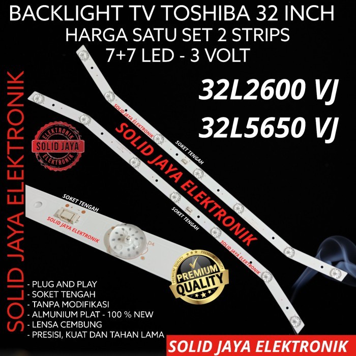 Jual BACKLIGHT TV LED TOSHIBA 32 INC 32L2600VJ 32L5650VJ LAMPU BL 7K 3V 32L 32L2600 VJ 32L5650 ...