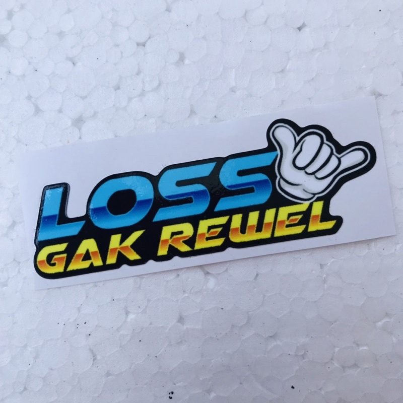 Jual Sticker Loss Gak Rewel Orajet Laminasi Glossy | Shopee Indonesia