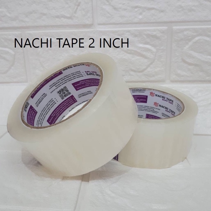 Jual Lakban Isolasi Bening 2 inch NACHI TAPE Lakban OPP 100 yard | Shopee Indonesia
