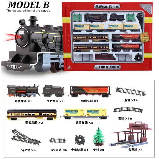 Jual Mainan Permainan Maenan Edukasi Track Jalur Rel Stasiun Kereta Api Panjang Gerbong ...