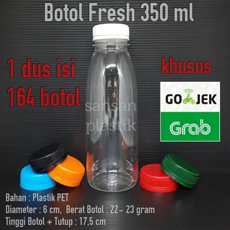 Jual Botol Plastik 350ml Botol Fresh 350ml isi 200 pcs GOJEK GRAB ONLY ...