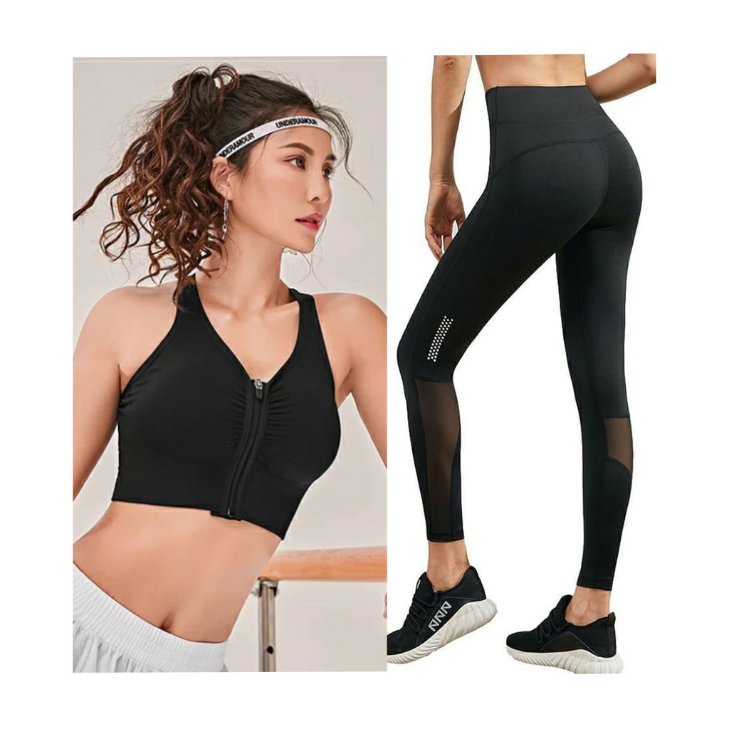 Jual Zipper Set (bra + focus legging) | Shopee Indonesia