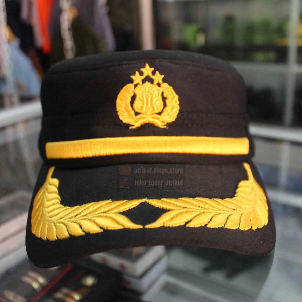 Jual Topi Komando Pamen Polri Original Karstek | Shopee Indonesia