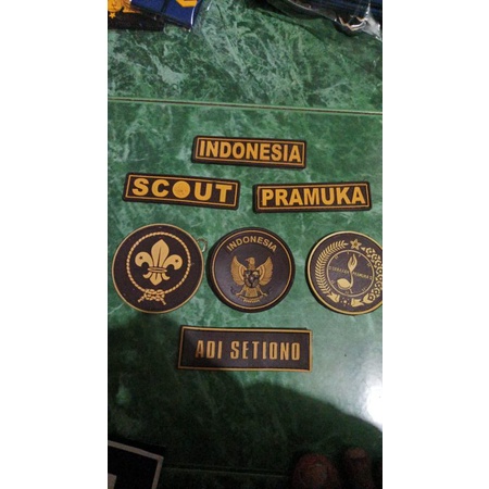 Jual custom patch rubber nama atribut pramuka nametag badge | Shopee ...