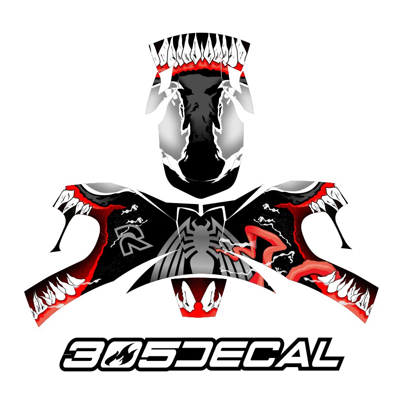 Jual Sticker Decal helm KYT R10 Part 1 | decal helm | decal sticker ...