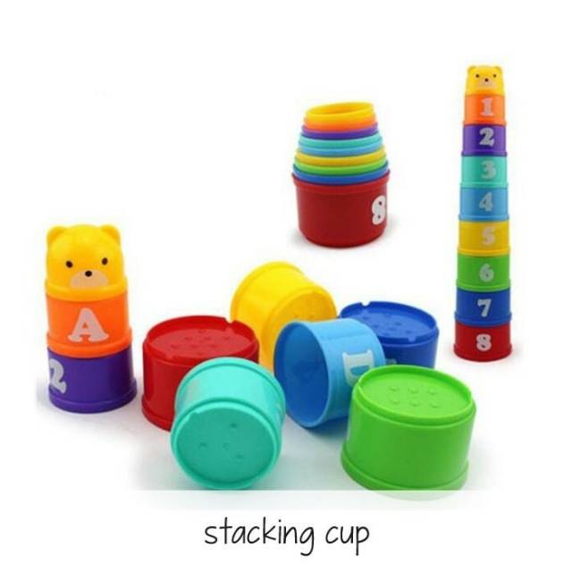 Jual Baby Stacking Cup Toys / Stacker / Menyusun Menara Gelas | Shopee ...