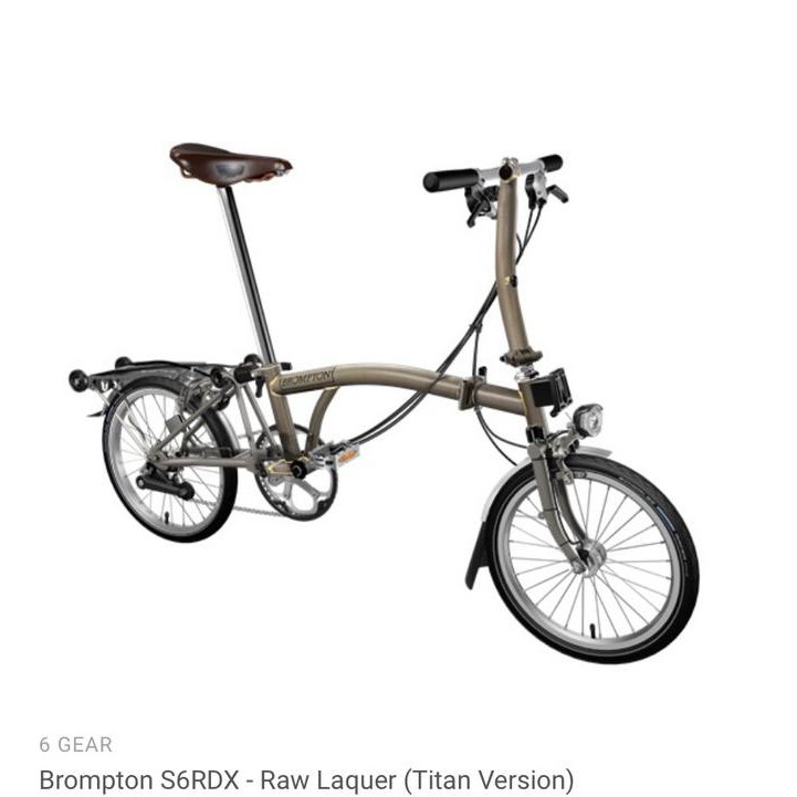 Jual BROMPTON S6RDX - Raw Laquer (Titan Version) | Shopee Indonesia