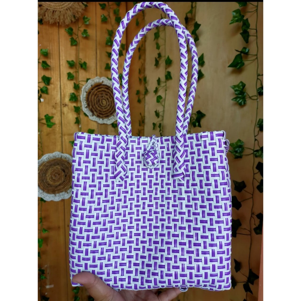 Jual Tas anyaman model anyam terbaru plastik jali premium murah ...