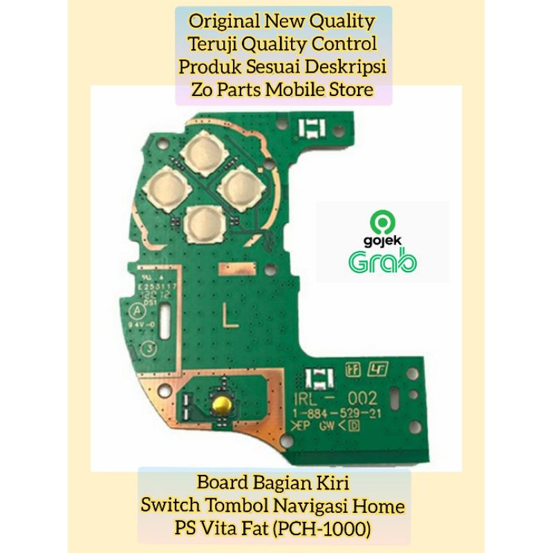 Jual Board Bagian Kiri Switch Tombol Navigasi Home Sony PS Vita Fat ...