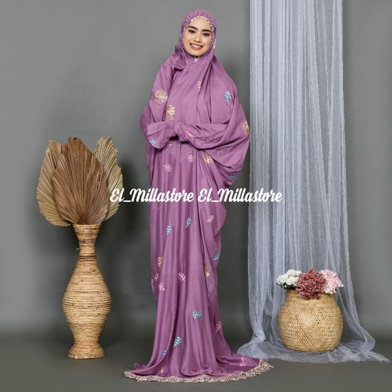 Jual Mukena Terusan Dewasa Rayon syadzilah Mukenah Lajuran Rukuh ...