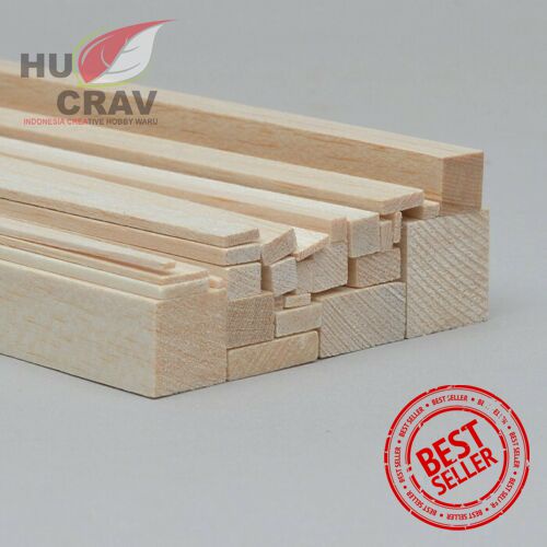 Jual Balsa Stik 50 cm Balsa Stick Wood Maket Bahan Jembatan BRIDGE ...