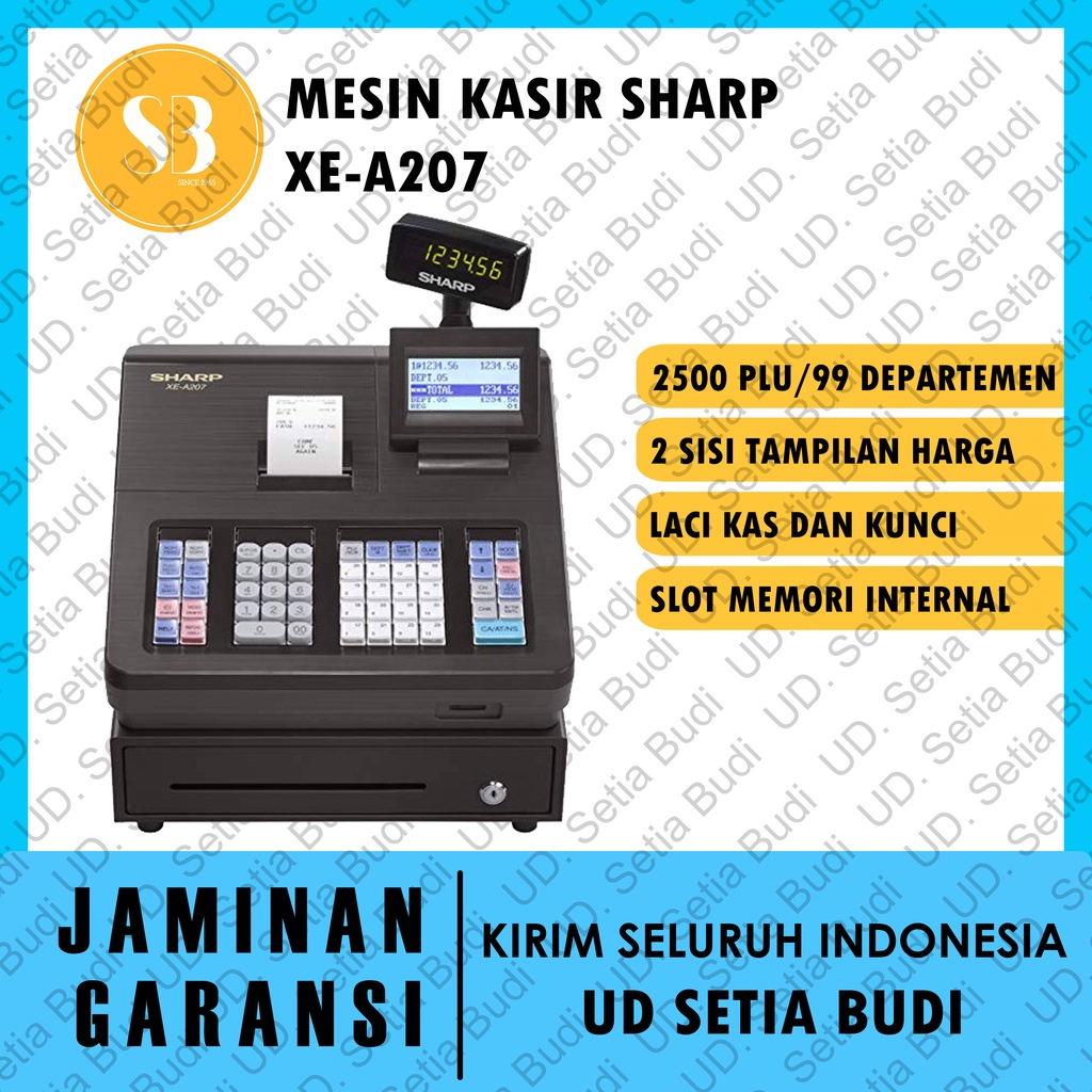 Jual Mesin Kasir SHARP XE-A207 / XE-A 207 Asli dan Bergaransi | Shopee Indonesia