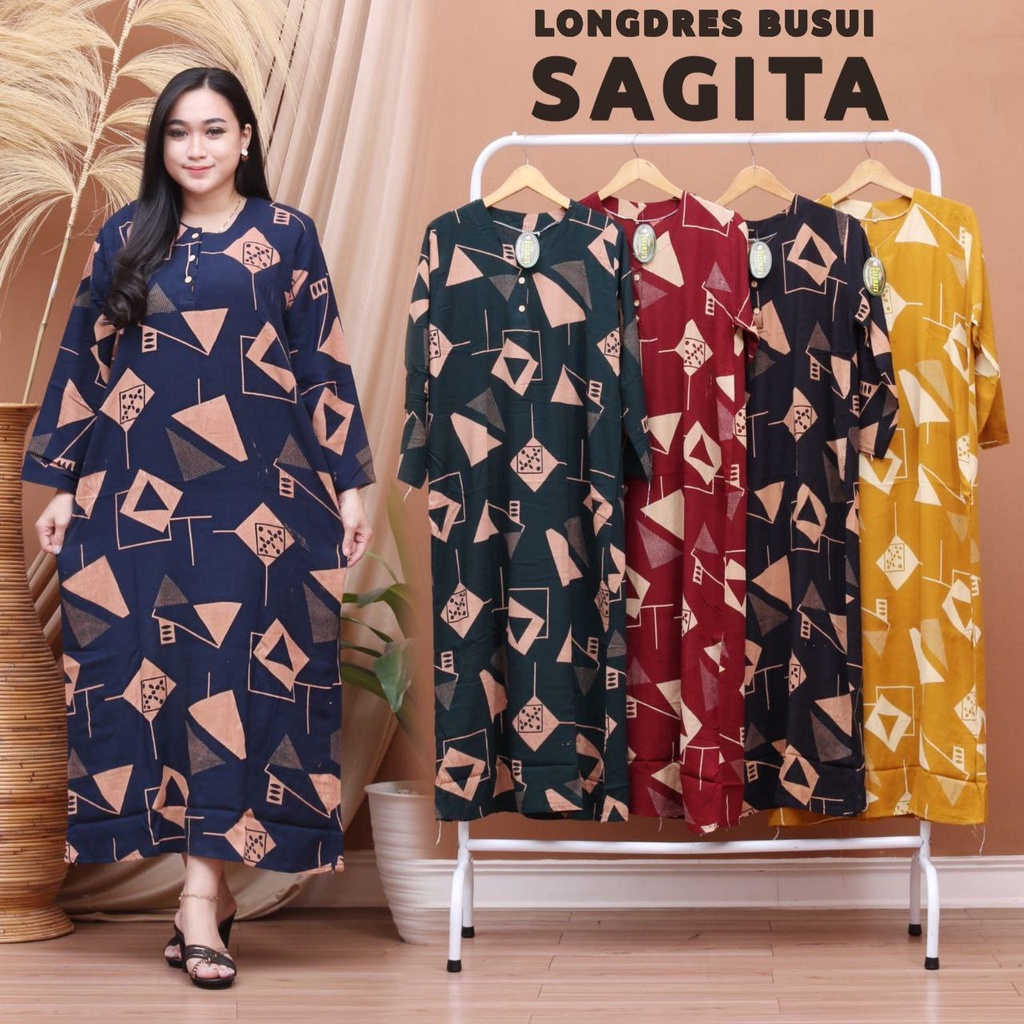 Jual LONGDRESS BUSUI BAJU TIDUR WANITA LENGAN PANJANG DRESS DASTER IBU ...