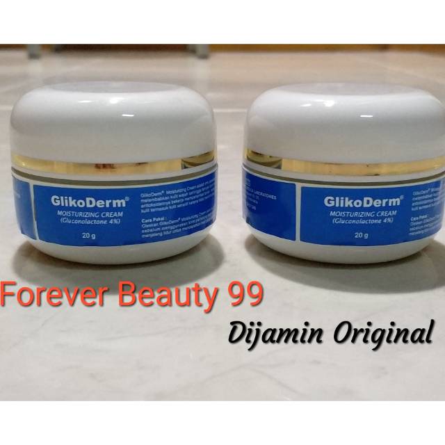 Jual Glikoderm Moisturizing Cream with Gluconolactone 4 % pot (biru ...