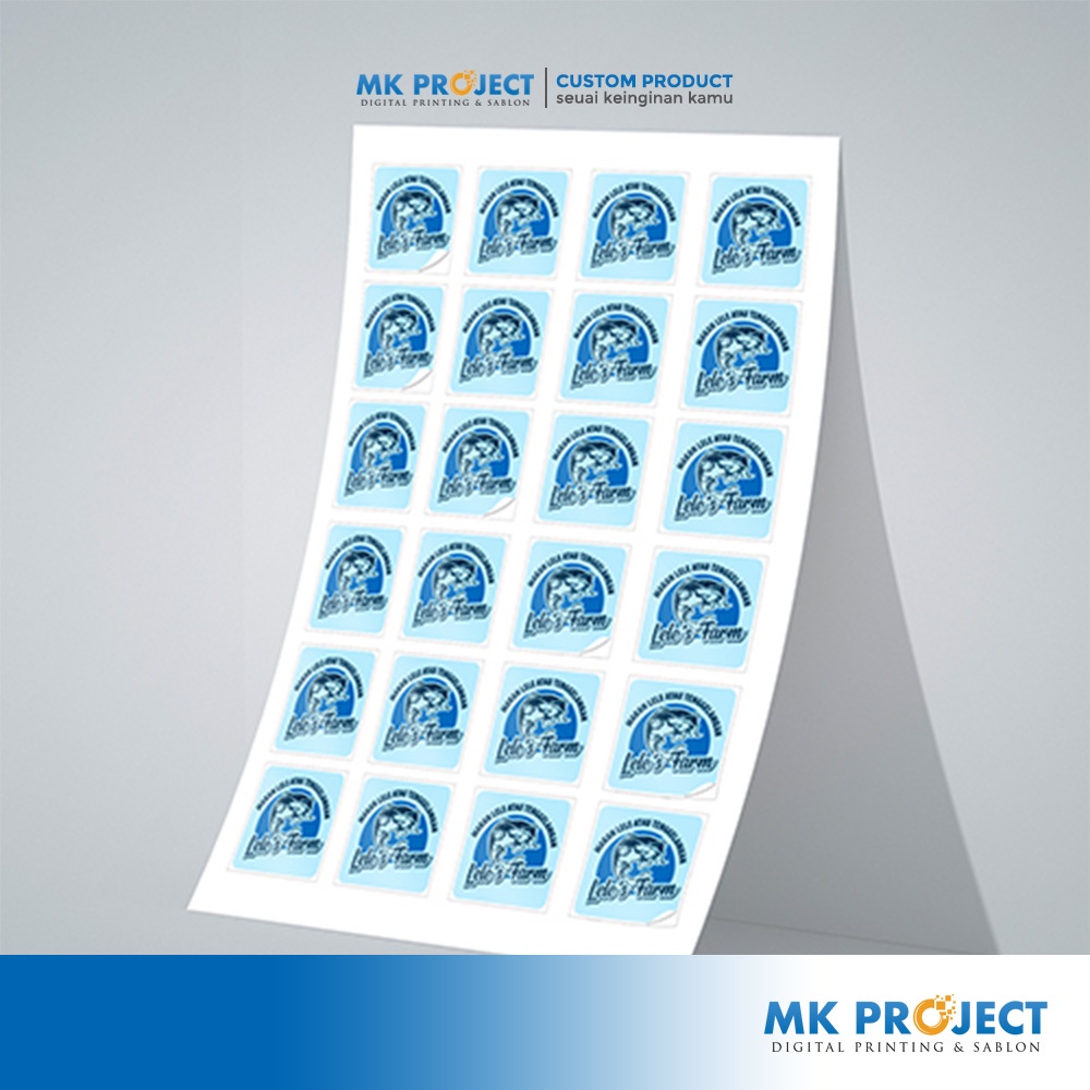 Jual MK PROJECT - Sticker label kemasan produk per lembar A3+ / Sticker ...