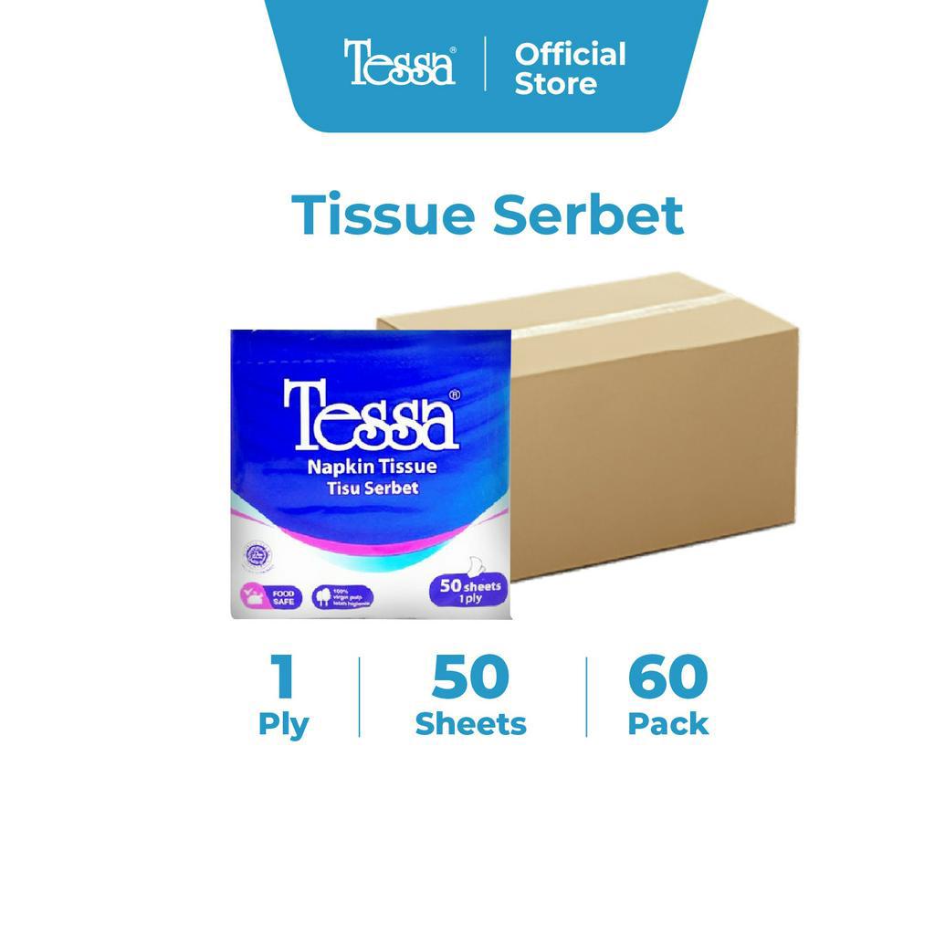 Jual Tissue Tessa - Kemasan Karton - Napkin Lunch 50s 1p | Shopee Indonesia