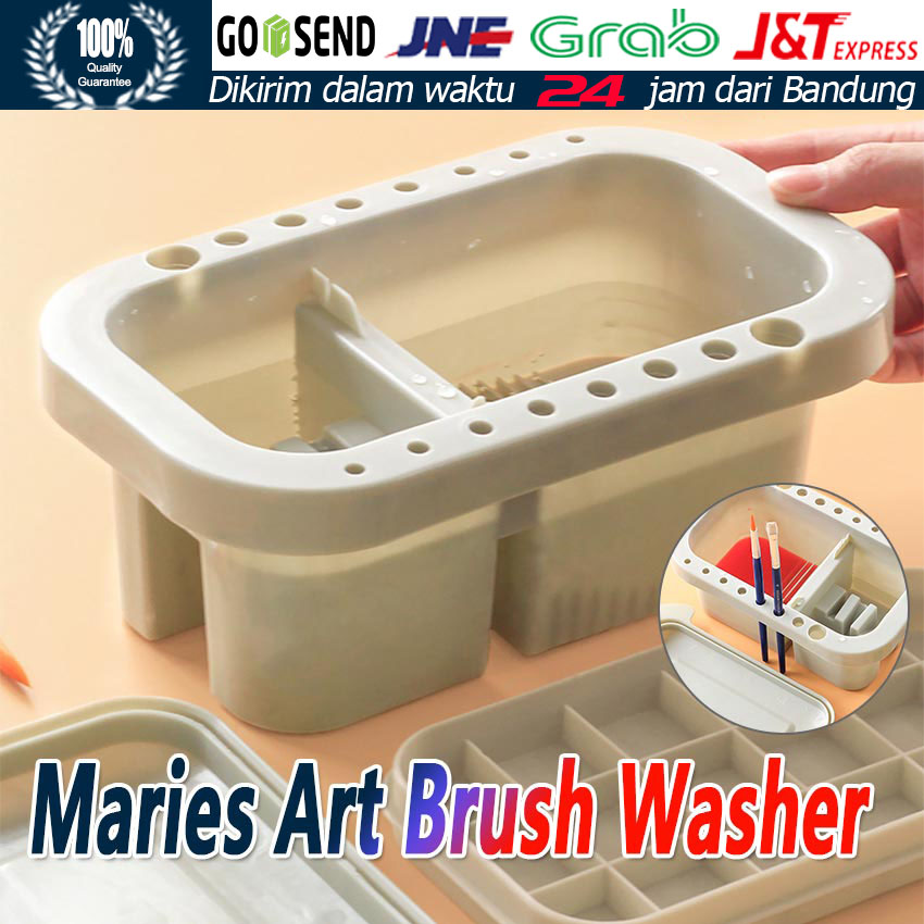 Jual Maries Merek Ember Pembersih Kuas Lukis dengan Palet Palette Pena ...