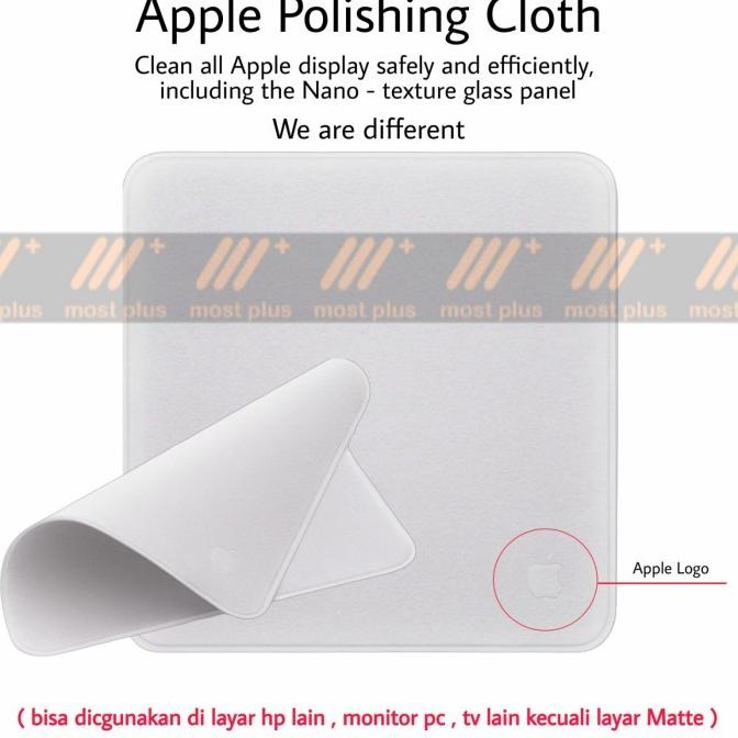 Jual APPLE POLISHING CLOTH OEM / kain lap hp,monitor pc,tv apple oem ...