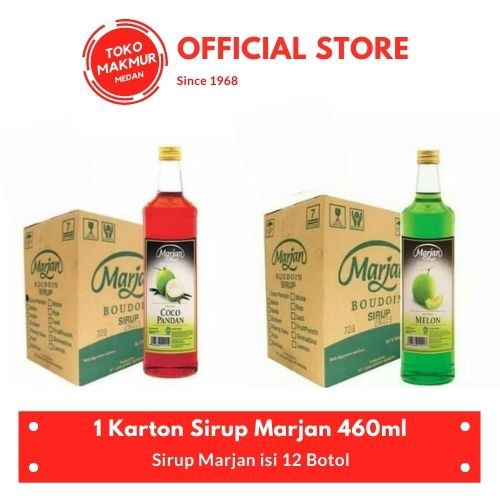 Jual 1 KARTON SIRUP MARJAN 460ML ISI 12 PCS | Shopee Indonesia