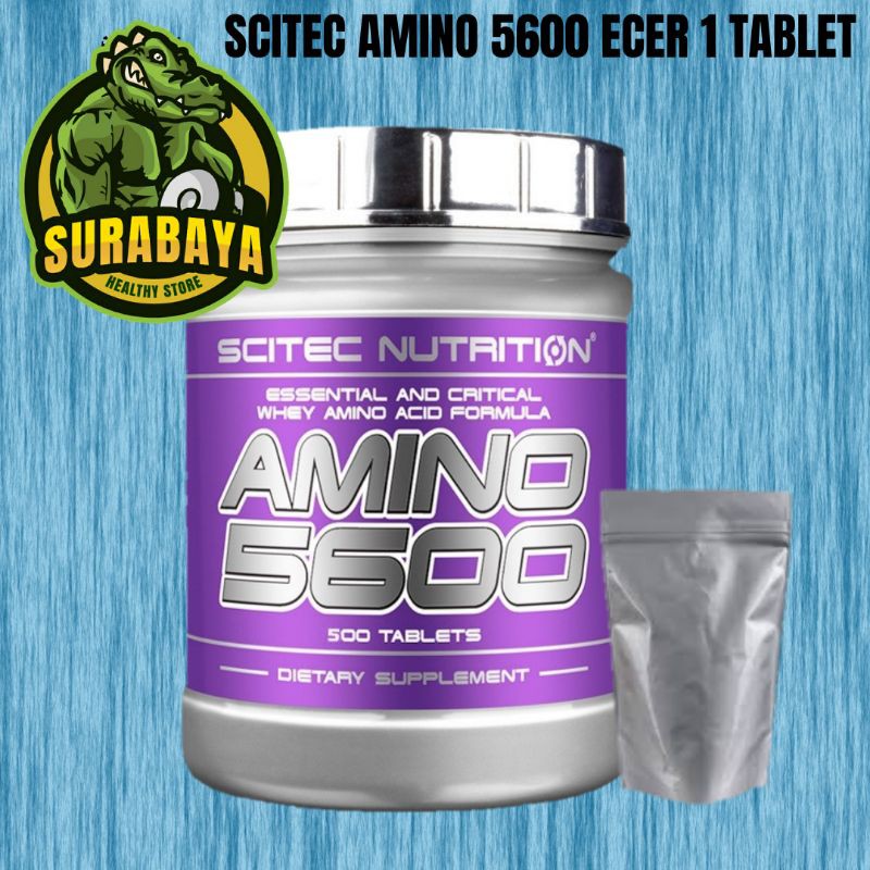 Jual SCITEC NUTRITION AMINO 5600 ECER 1 TABLET TRIAL SIZE WHEY PROTEIN ...