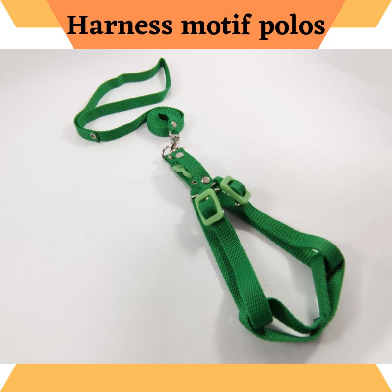 Jual tali harness Y motif polos / tali body harness / harness kucing ...