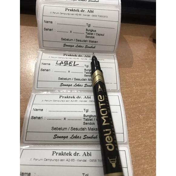 Jual Jasa Cetak Label Etiket Obat 70X40 - 70 X 40 Semarang | Shopee Indonesia